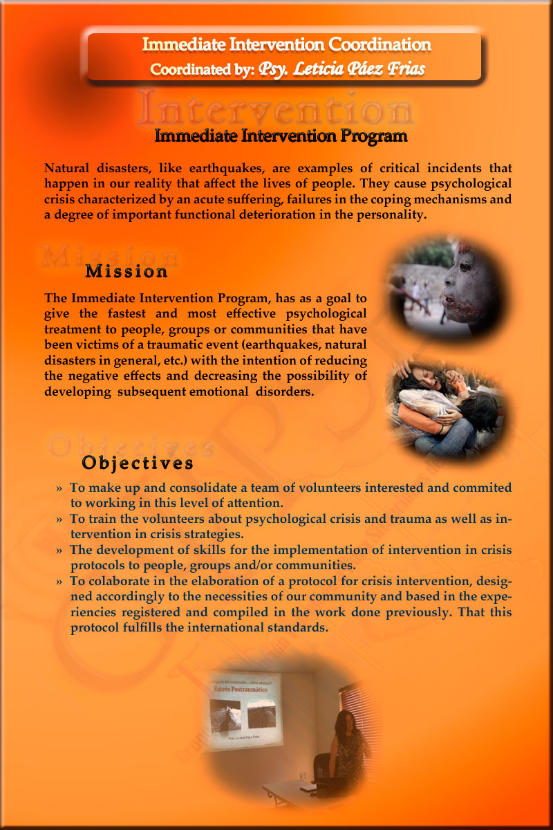 Immediate Intervention Program